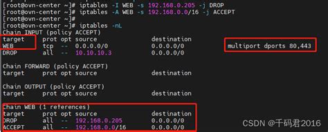 Linux：iptables 3 命令行操练（一）iptables V1421 操作指令 Csdn博客