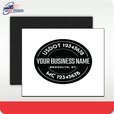 Usdot Logo Sign Magnetic Decal Number Stickers