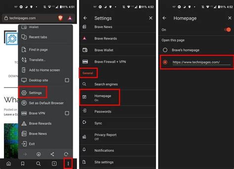How To Customize The Home Page For Brave Technipages