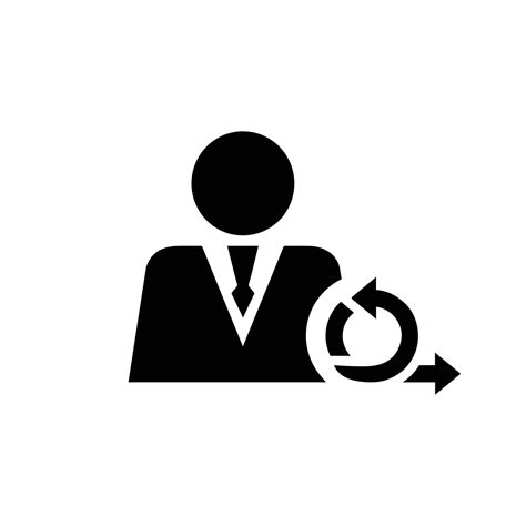 Agile Manager Scrum Icon Black Vector Graphics 16850730 Vector Art At Vecteezy