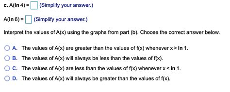 Solved Consider The Function F X Ex And The Points A 0