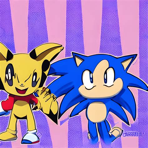 Kawaii Chibi Sonic Sonichu Graphic Creative Fabrica