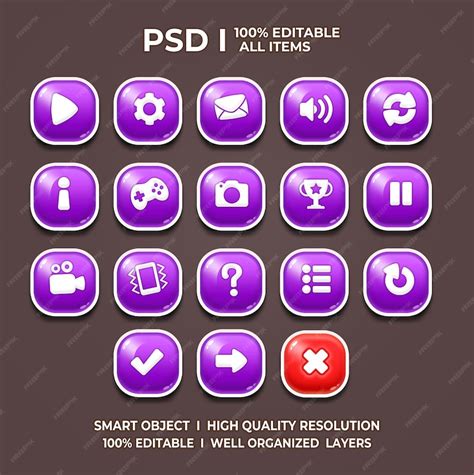 Premium Psd Set Of Game Ui Game Ui Set Game Ui Button Game Button Game Ui Psd Game Ui Template