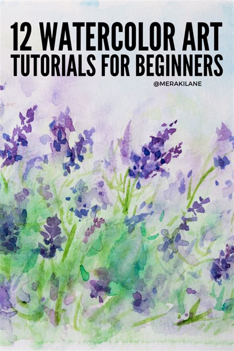12 Step By Step Watercolor Art Tutorials For Beginners