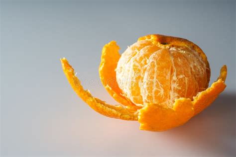 Close Up Of A Peeled Orange Stock Image Image Of Peel Peeled 290082943