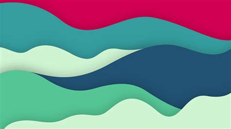 종이 컷 물결 모양의 추상 그라디언트 파란색은 복사 공간이있는 레이어 배경을 형성합니다 부드러운 그림자 종이 컷 아트와 트렌디 한 색상3d 깊은 파도를 잘라 현대적인 배너