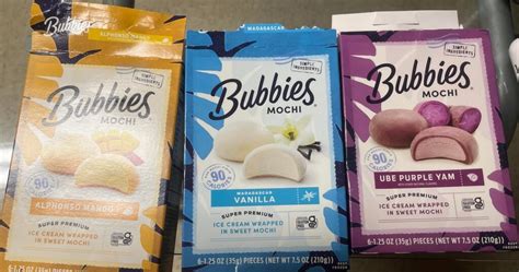 My Saturday Morning Breakfast Bubbies Mochi Ice Cream Ube Mango And
