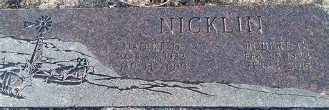 Robert Cogswell “nick” Nicklin 1924 2015 Find A Grave Memorial