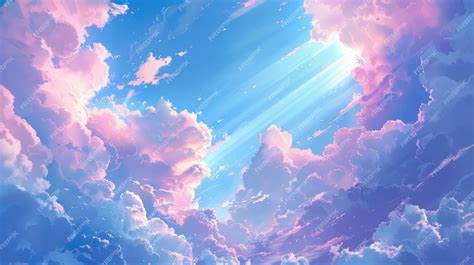 Premium Photo Blue Pink Sky Beautiful Background With Bright Pink