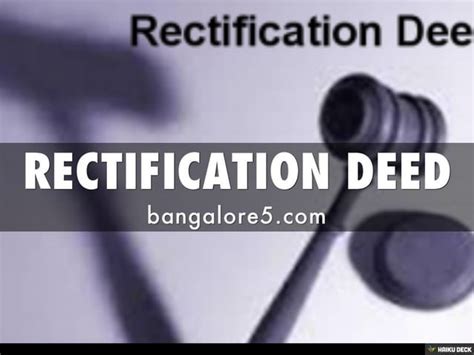 Rectification Deed Pdf