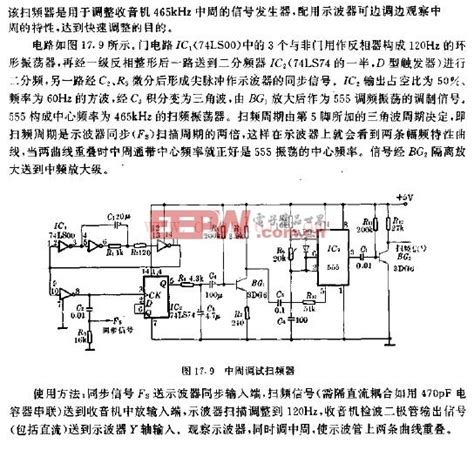 中周调试扫频器电路 仪器仪表电路图 电子产品世界