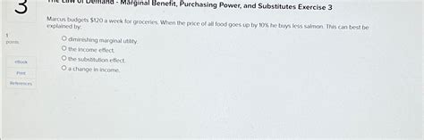 Solved Wert Purchasing Power And Substitutes Exercise