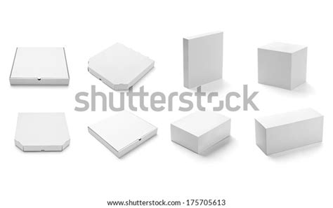 Collection Various White Box Packages On 스톡 사진 175705613 | Shutterstock