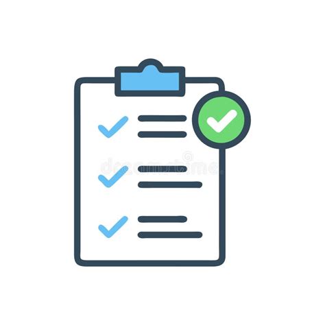 dynamic checklist icon for productivity stock image illustration of