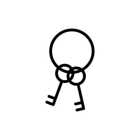 icon vector access keys isolated contour symbol illustration 9962141