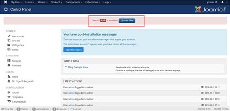 Joomla Update How To Guide For Beginners TemplateToaster Blog