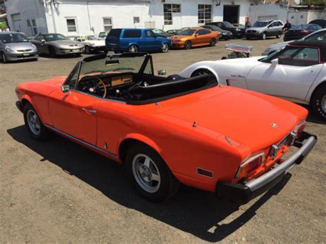 1977 FIAT 124 SPYDER CONVERTIBLE NO RESERVE for sale