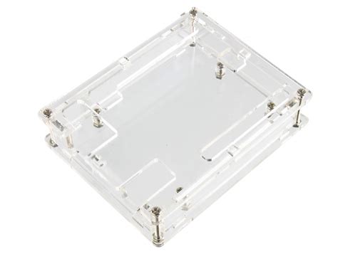 Case para Arduino Uno com Parafusos em Acrílico Transparente Usinainfo