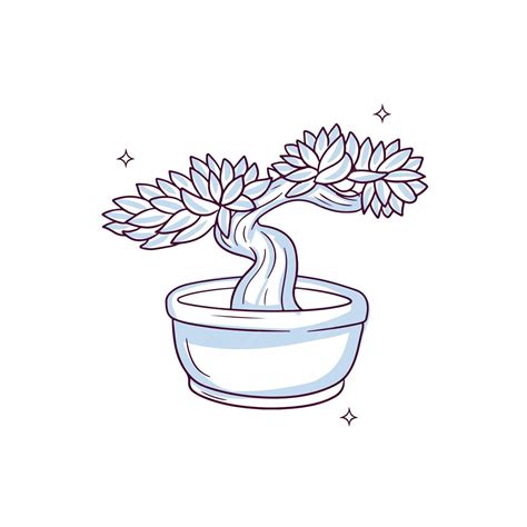 Premium Vector Hand Drawn Bonsai Tree Doodle Sketch Vector Illustration