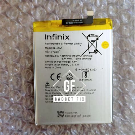 Jual Baterai Batre Infinix BL 43AX Original HP Infinix Zero 5 X603 Battery Batrei Tanam Infinixx