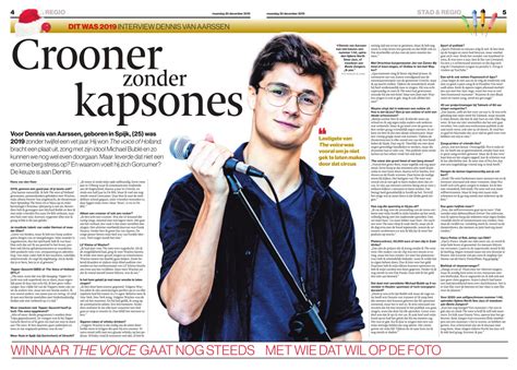 Winnaar Van The Voice 2019 Dennis Van Aarssen 29 Tourt Er Op Los Maar Vindt Zijn Rust Bij