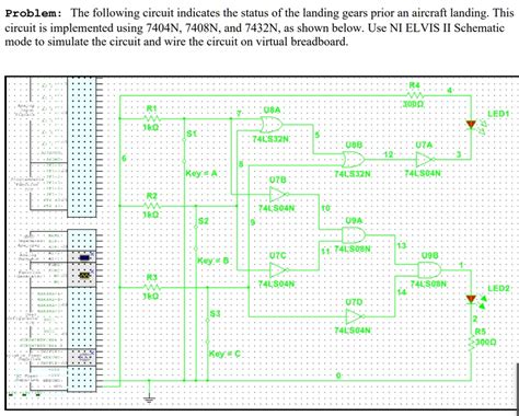 Problem The Following Circuit Indicates The Status Of The Landing