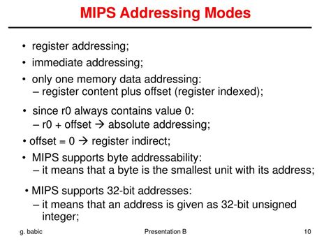 Ppt Instruction Set Architecture Of Mips Processor Presentation B Powerpoint Presentation Id