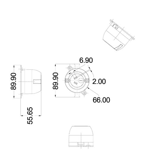 3 Pin Rear Connecting Single Surface Socket Cla Lighting New Zealand