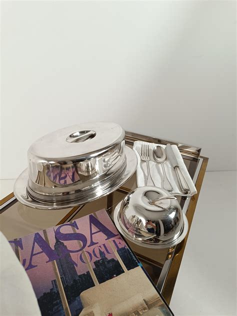 Silver Plated Cloche By Krupp Berndorf From The First Class Of Tirrenia Fleet For Sale At 1stdibs