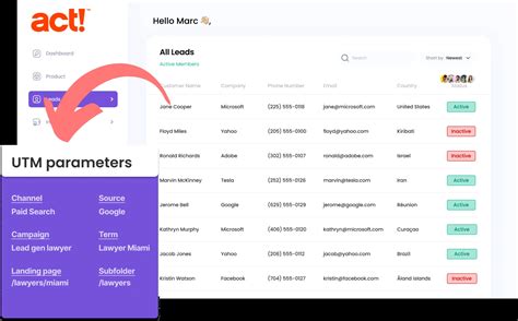 capture utm parameters into act crm without code