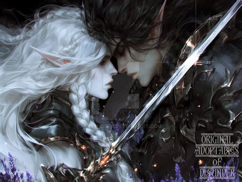 Elves Male Female Knight Elf Adoptable Art Epic By Dissunder On Deviantart