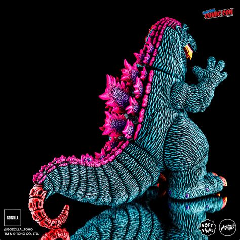 Godzilla Designer Vinyl Figure By James Groman Psychedelic Variant