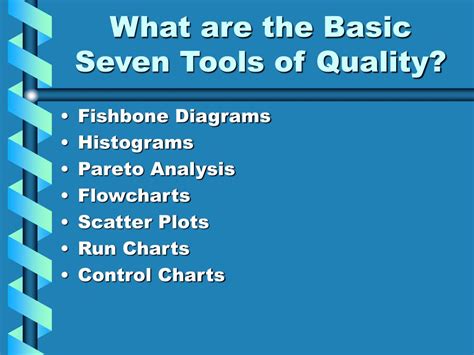 Ppt The Basic Seven B7 Tools Of Quality Powerpoint Presentation