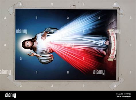 Catholic Church Stained Glass Window Merciful Jesus I Trust In You