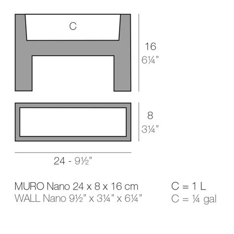 Muro 8x24x16 By Maceteros Vondom Products