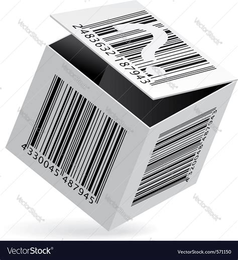 Bar Code Box Royalty Free Vector Image VectorStock