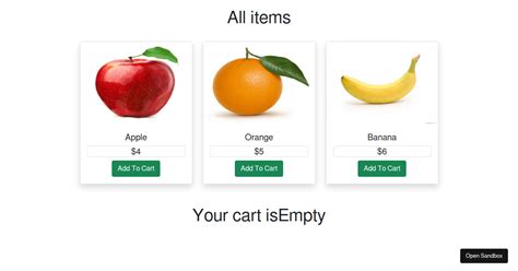 React Use Cart Examples Codesandbox React Use Cart Examples Codesandbox