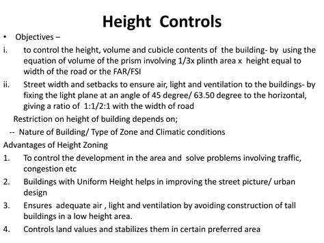 What Are Development Controls Pptx