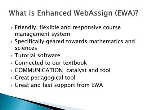 ppt instructor perspective using webassign in mathematics modeling math 1101 powerpoint