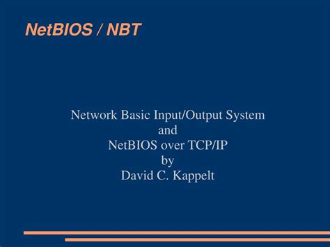 Ppt Netbios Nbt Powerpoint Presentation Free Download Id3341708