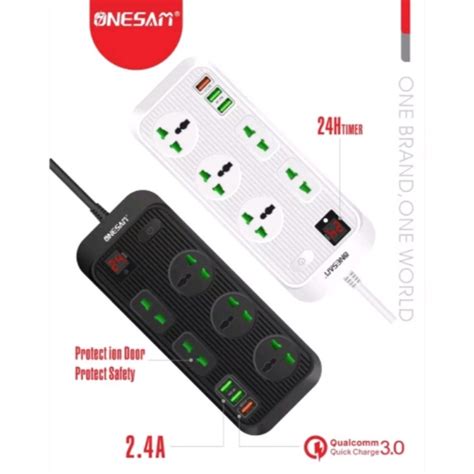 Onesam OS T17 5 4A 3 USB 5 Socket Auto Id Power Socket Timer Function Auto Shopee Malaysia