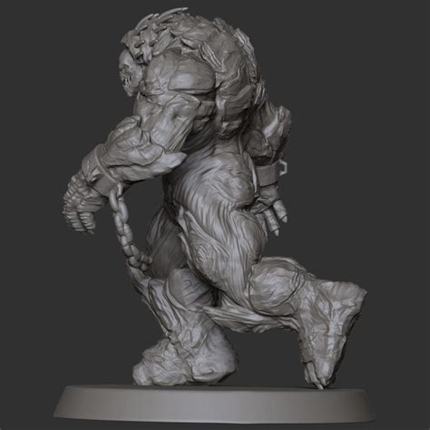 Artstation Berserker From Gears Of War Game Statue Miniature