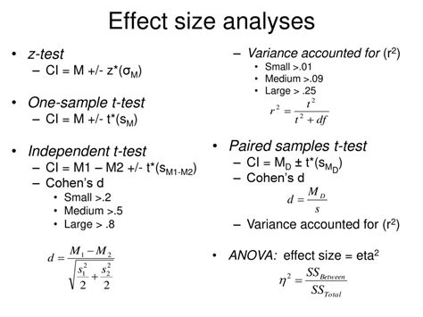 One Sample T Test Formula