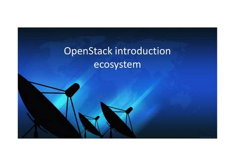Openstack Introduction Ecosystem Pdf Cloud Computing Internet