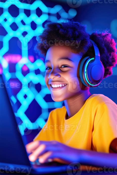 Teenager Engaged In Virtual Coding Lesson With Interactive Ai Tutor And 3d Models In Vibrant