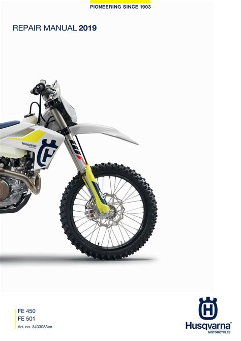 2019 Suitable For 2020 2021 Husqvarna Fe 450 501 Service Repair