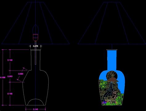 Table Lamp DWG Block For AutoCAD Designs CAD