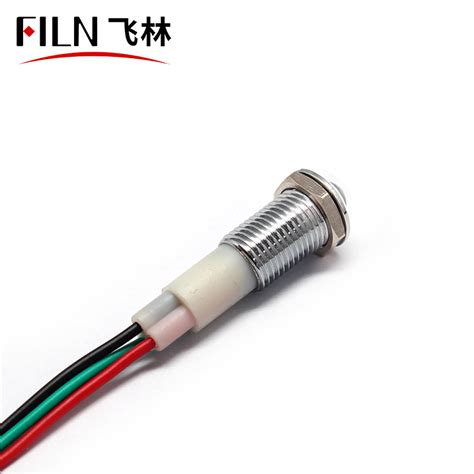 10mm 6V Red Green Double Color LED Metal Indicator Light