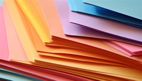 Premium Photo Color Paper Sheets