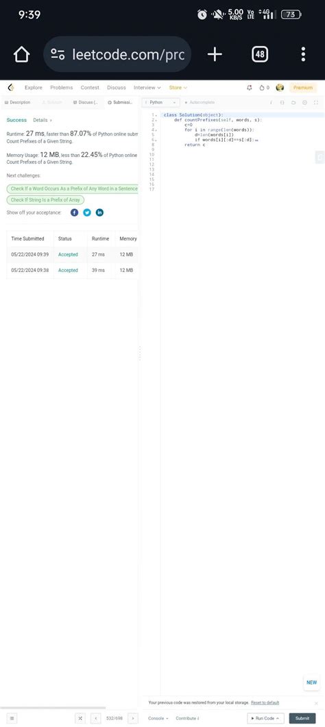 Sarathi Kumar K On Linkedin Leetcode Coding Python Problemsolving